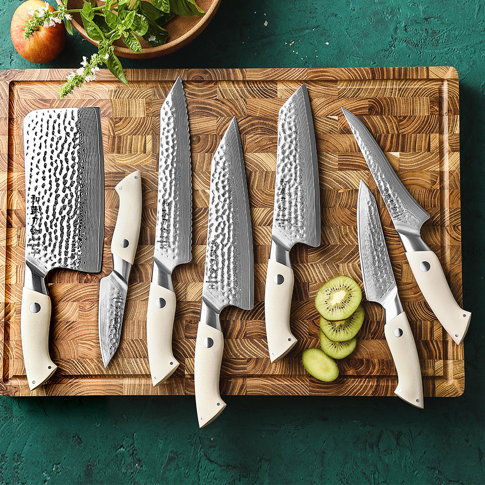 Elegant Hammer Damascus Series – HEZHEN CUTLERY